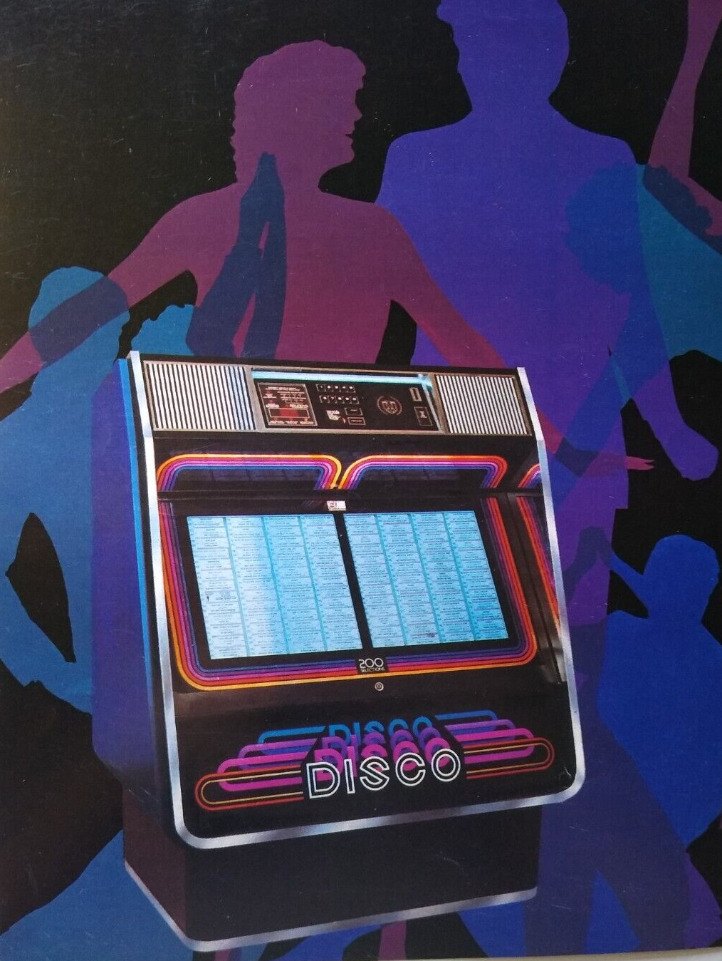 Disco 200 Jukebox Flyer Original 1979 Phonograph Music Rowe Promo ...