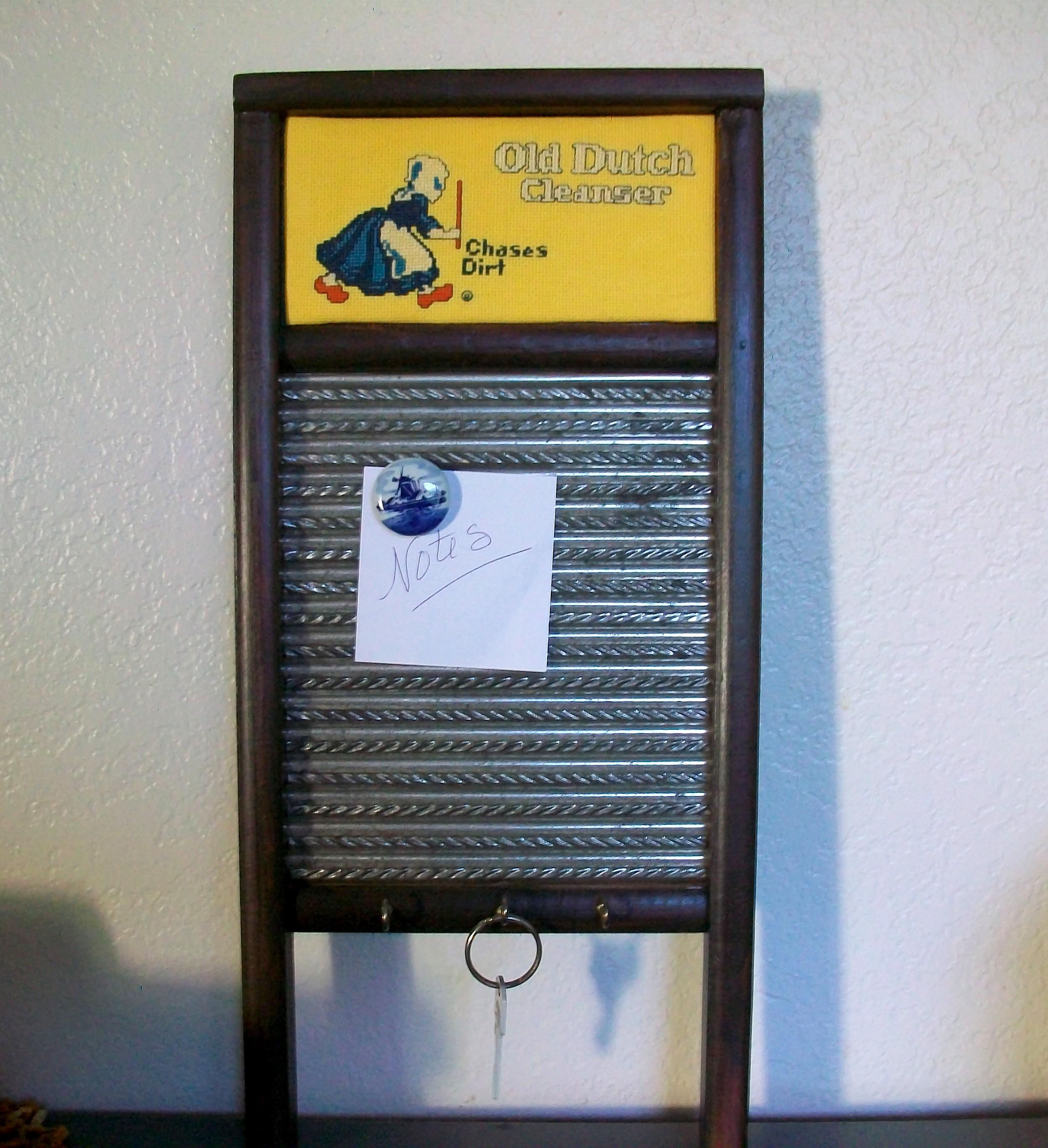 Vintage Dubl Handi Washboard, Cross Stitch Old Dutch Cleanser ...