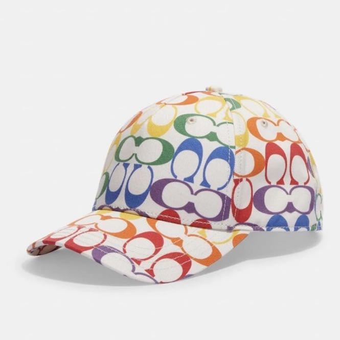 Coach Rainbow Signature Baseball Hat XS/S