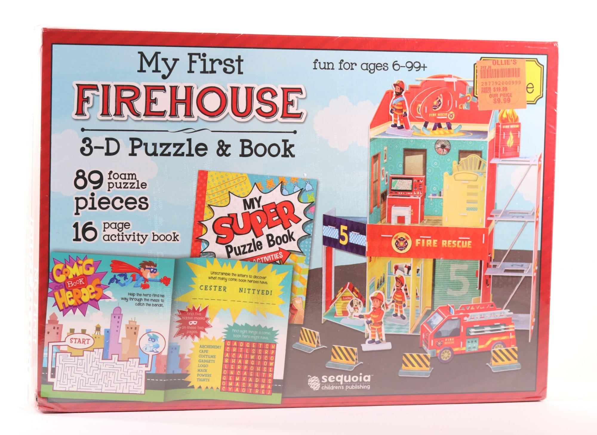 My First Firehouse 3D Puzzle and Book by Sequoia Children's Publishing ...