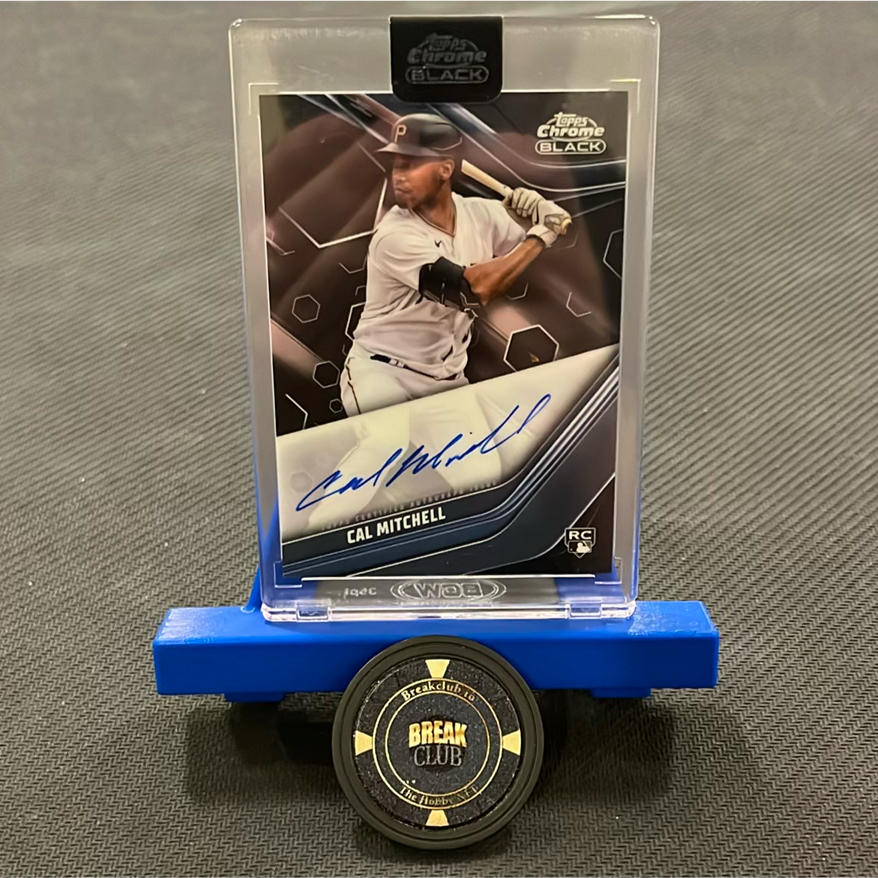 Cal Mitchell Auto - 2023 Topps Chrome Black Encased - Pittsburgh Pirates