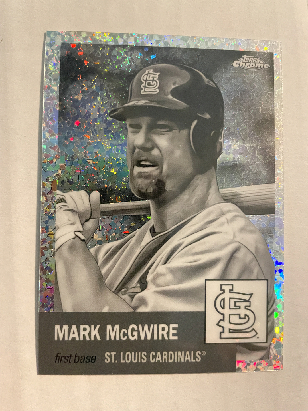 Mark McGwire Black/White Mini-Diamond 2022 Topps Chrome Platinum ...