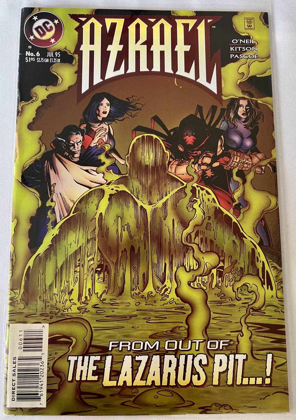 AZRAEL From Out of The Lazarus Pit! #6 DC COMIC July 1995 VG (#cab-1)