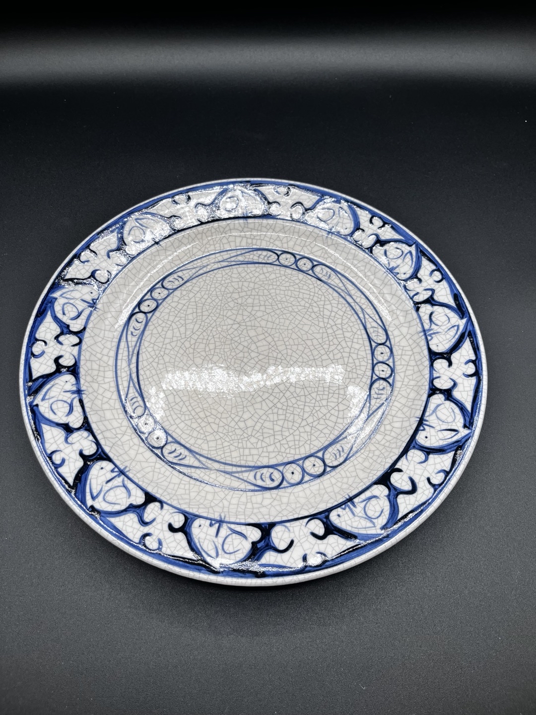 1985 Dedham Pottery The Potting Shed Bunny Round Platter Charge Plate ...