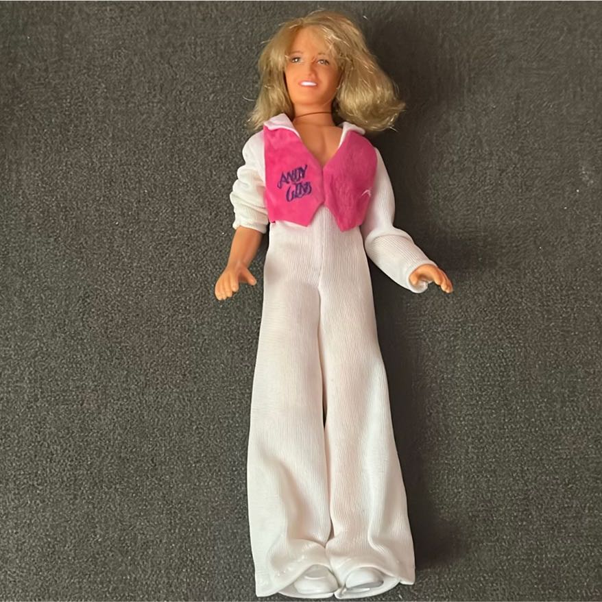 Vintage 1979 Ideal Andy Gibb Bee Gees 7” Doll ~disco