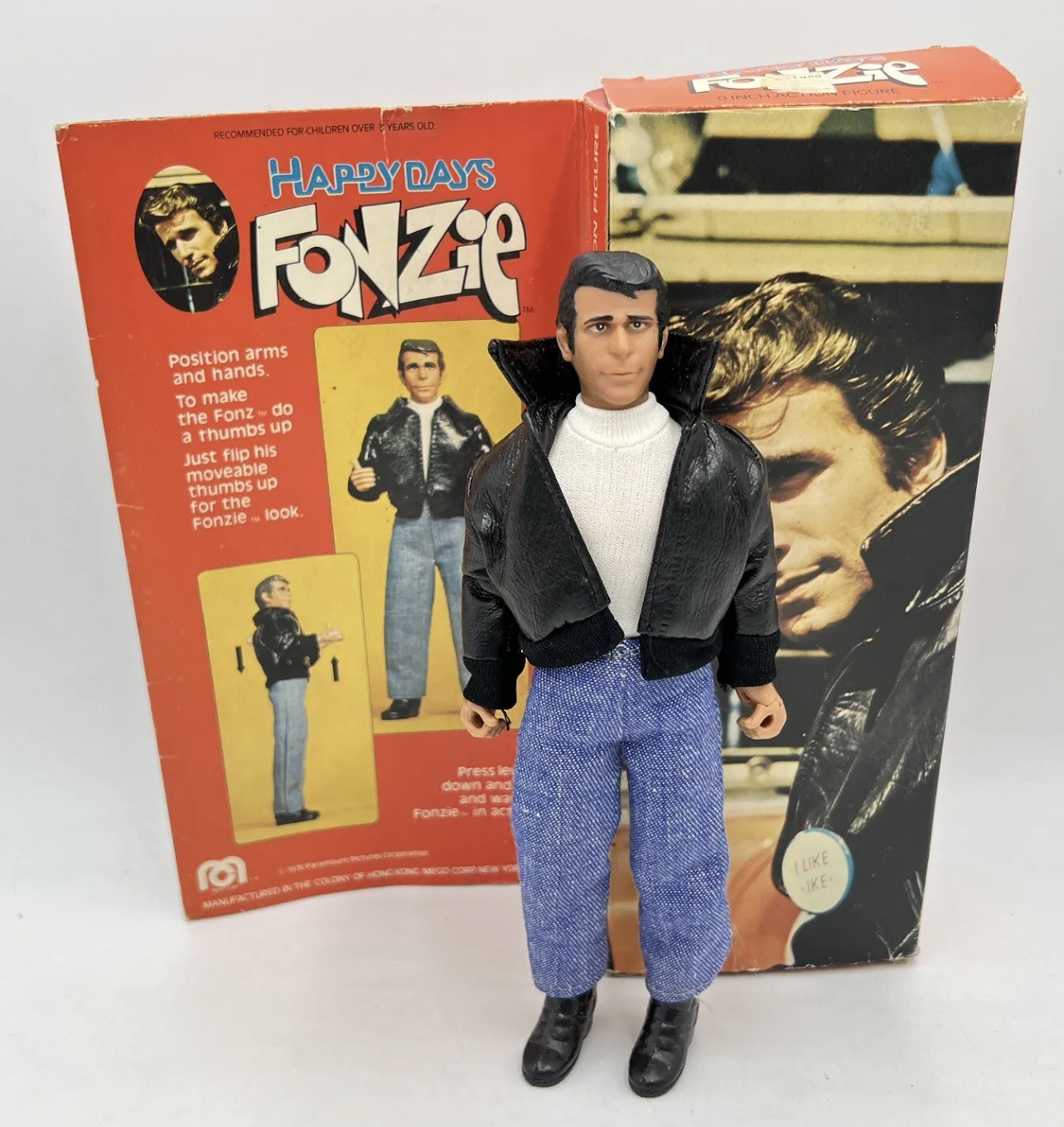 MEGO FONZIE Happy Days original 8" action figure doll with box very ...