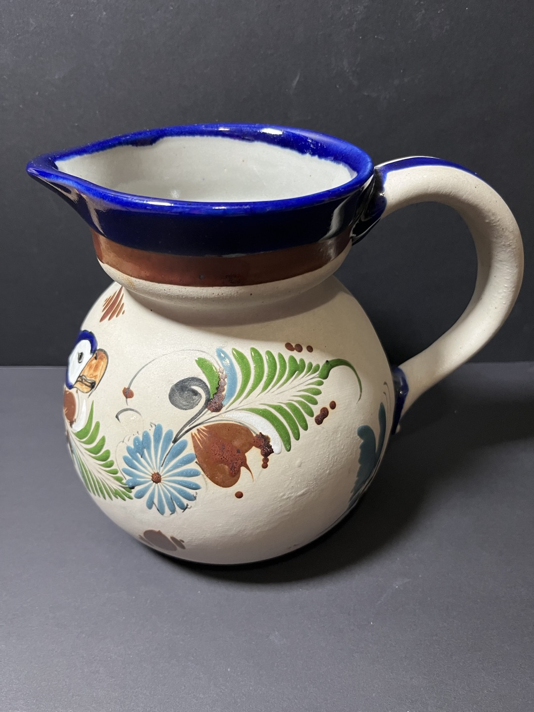 Talavera Mexican pottery Pitcher