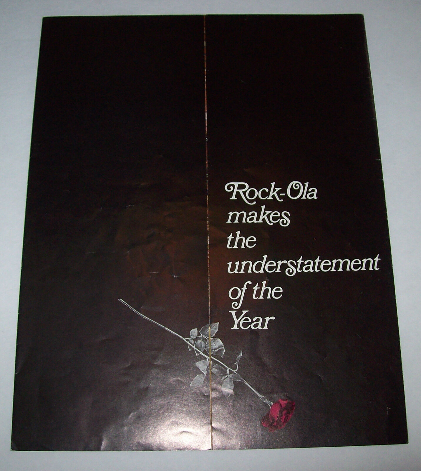 ROCK OLA MODEL 446 ORIGINAL JUKEBOX PROMO SALES FLYER BROCHURE 1971