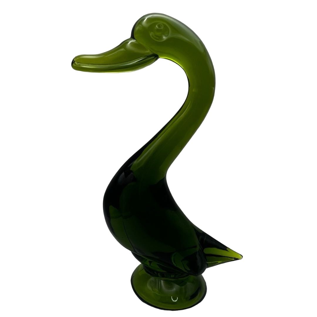 Vintage Viking Glass Epic Duck