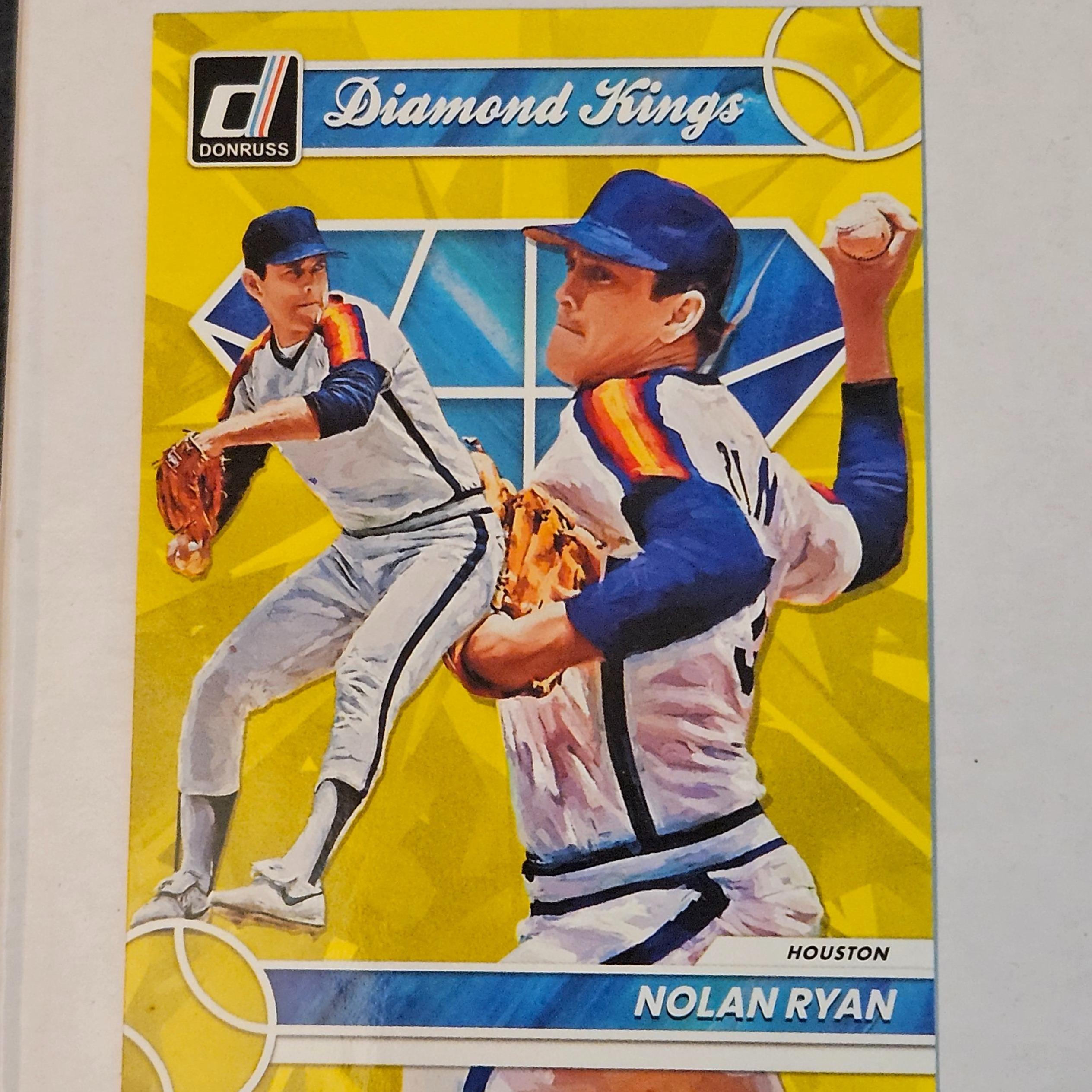 Nolan Ryan Houston Astro Diamond Kings Yellow Parallel
