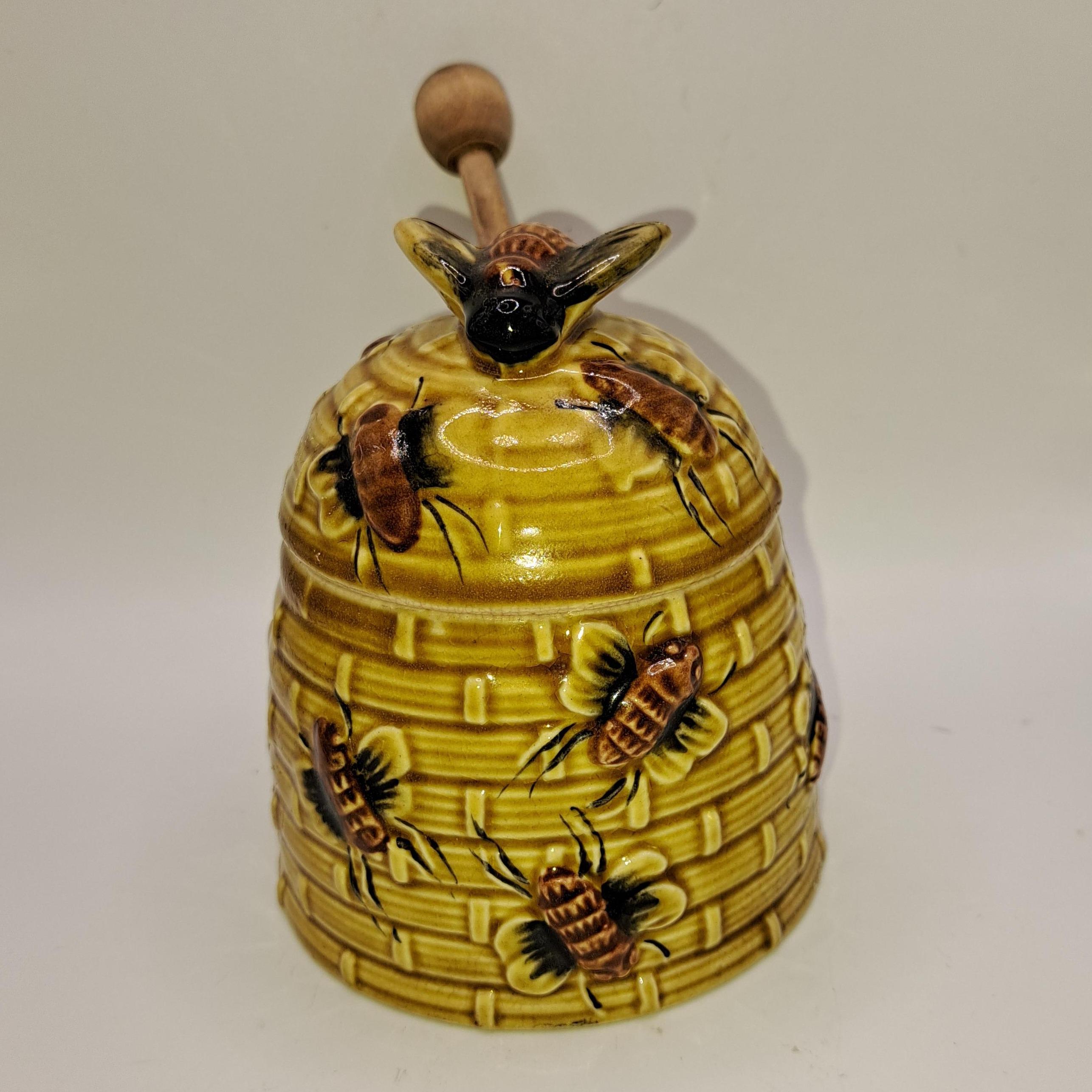 Vtg Japan Beehive Honey Pot