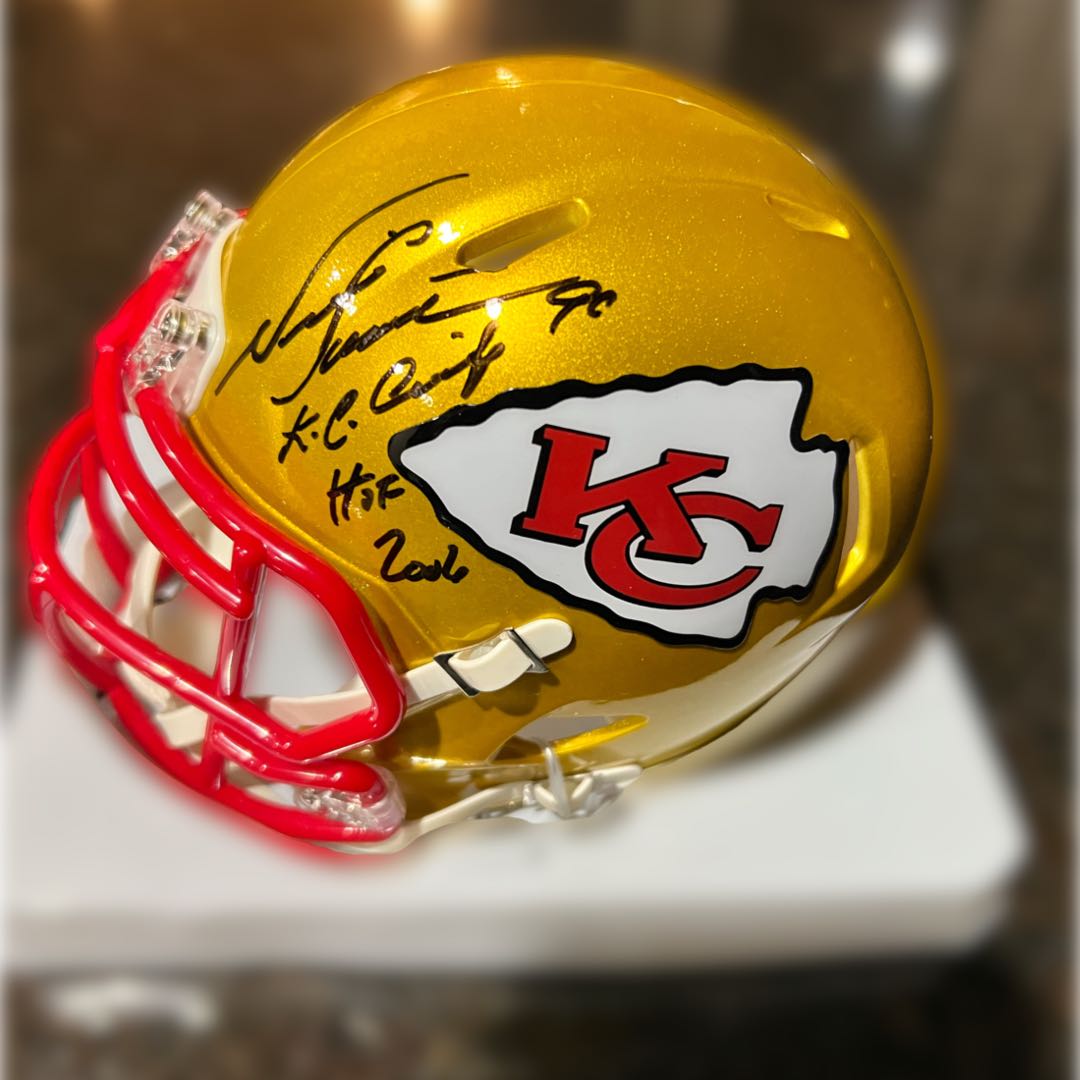 Neil Smith Autographed Mini Helmet Kansas City Chiefs